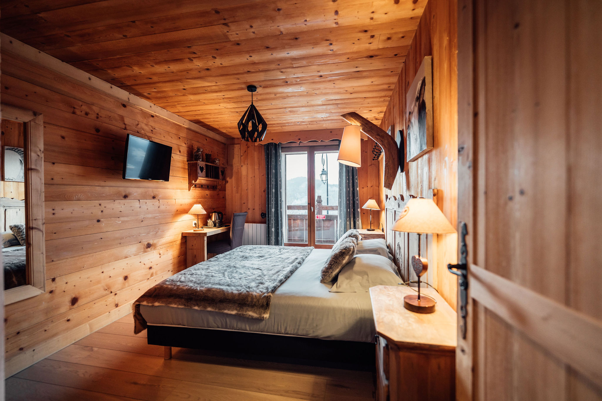 Chambre double - Chalet Hôtel du Mont Charvin